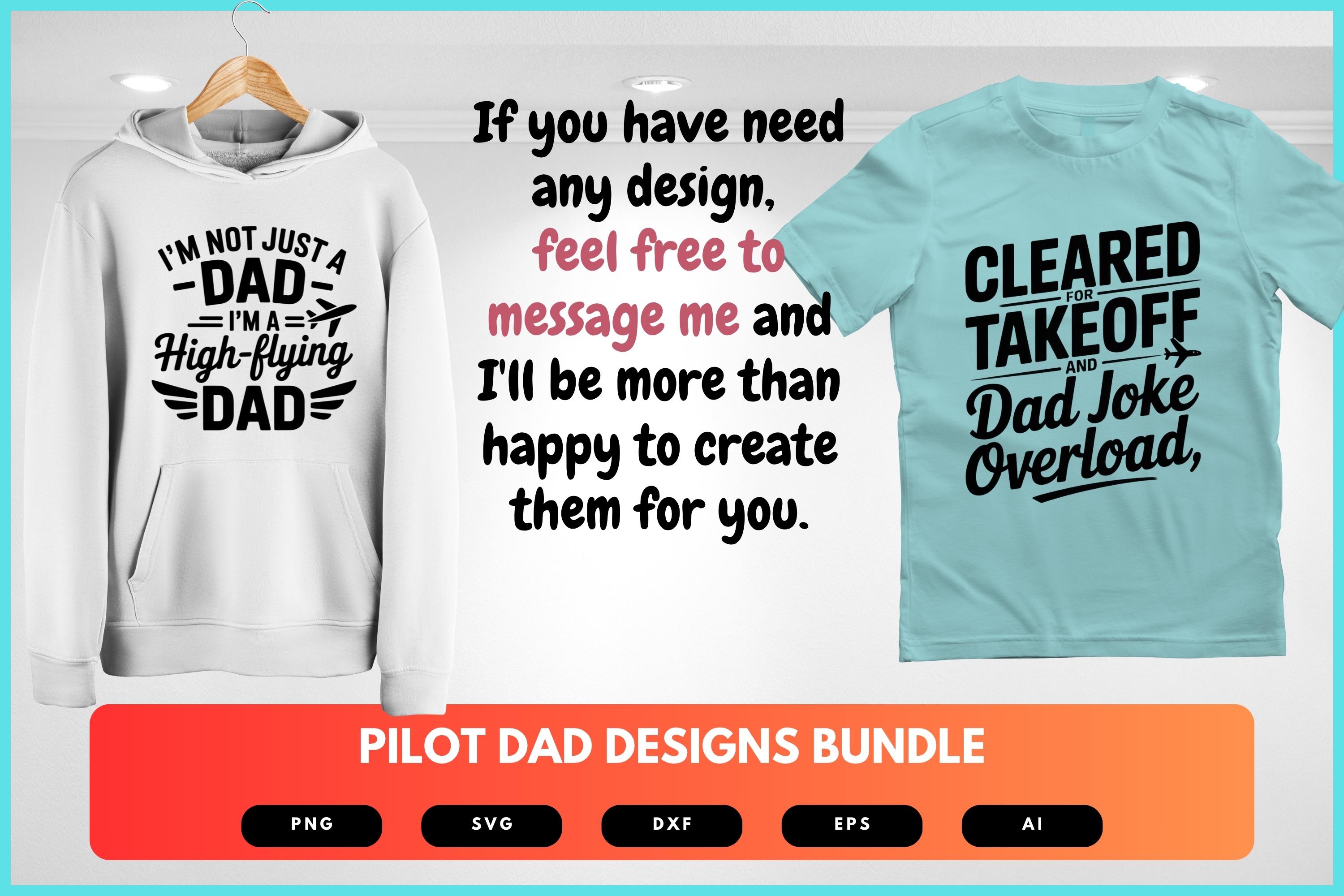 Pilot Dad SVG Bundle | Aviation Clipart, Funny Flying-themed Silhouette ...