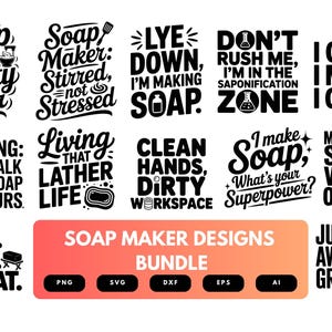 Soap Maker SVG Bundle | Handmade Soap Quotes , Craft Labels Cut Files ...