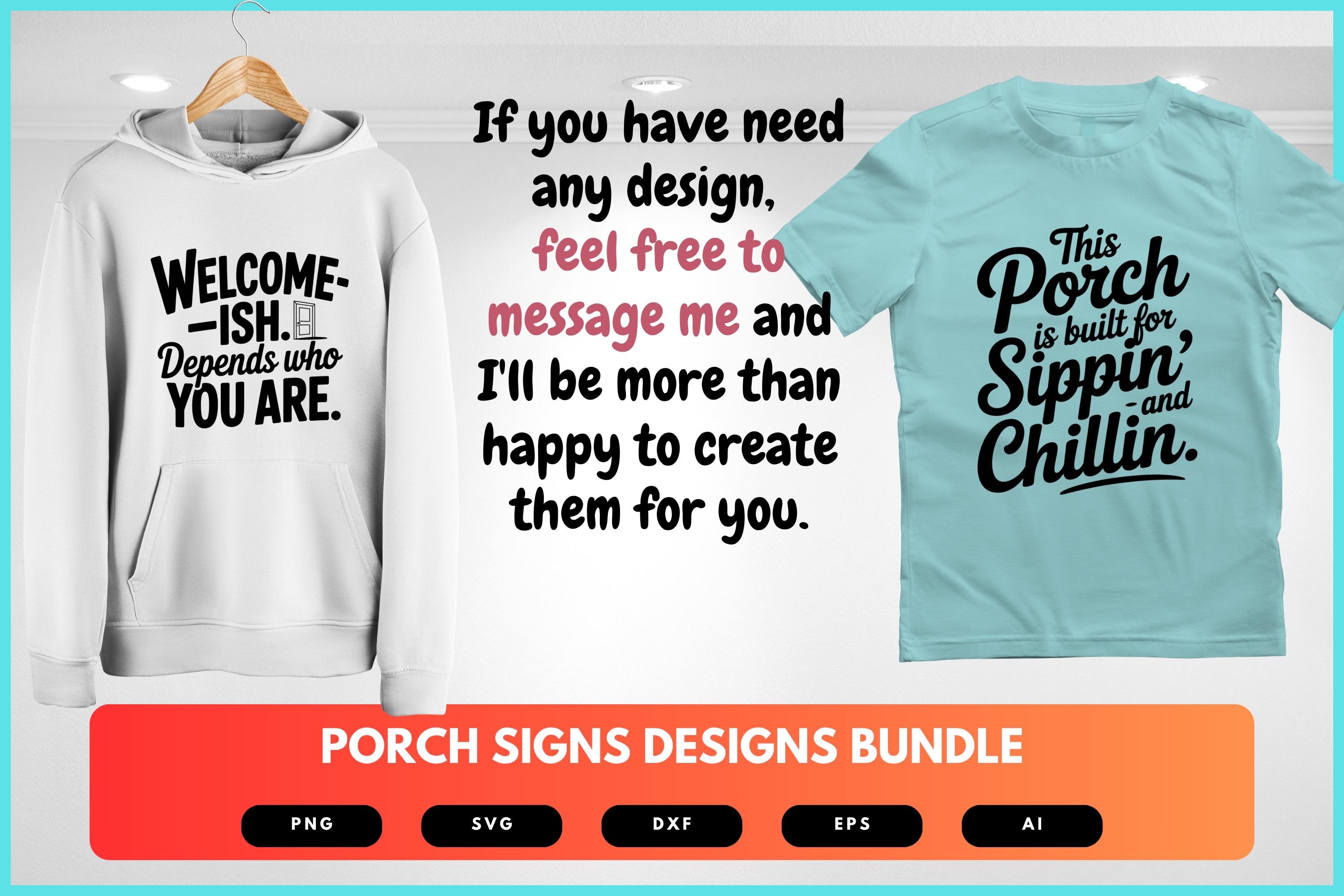 Porch Signs SVG Bundle | Welcoming , Decorative Outdoor Cut Files for ...