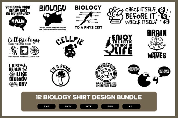Biology Design Bundle Biology SVG Biology PNG Biology | Etsy