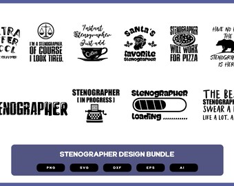 Stenograph Svg - Etsy
