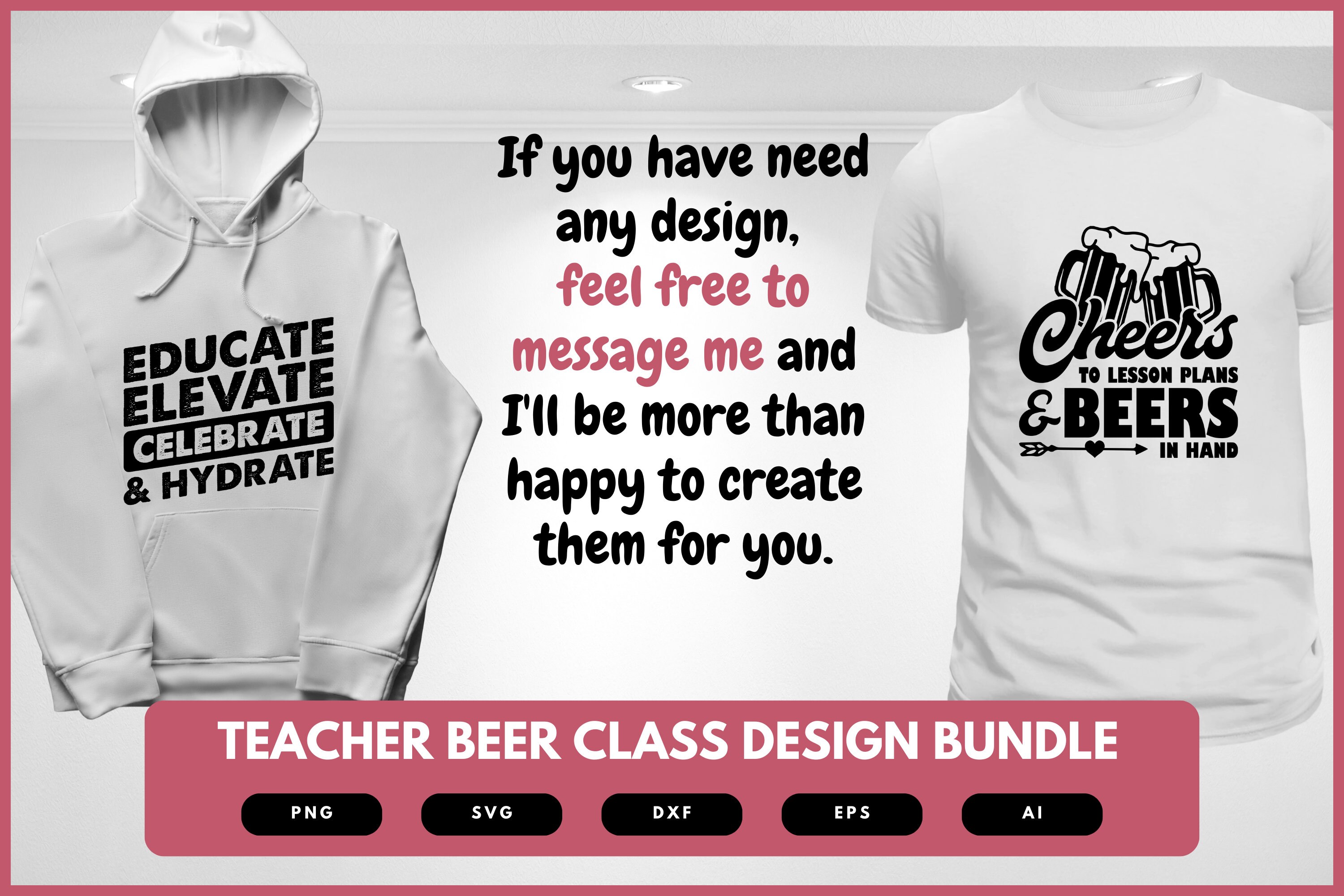 Teacher Beer Class Design Bundle | Funny Teacher Beer Class Design ...