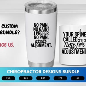Chiropractor SVG Bundle | Spine Health Clipart, Chiropractic Silhouette ...