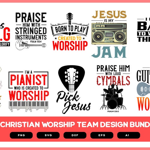 Christian Worship Team Design Bundle Praise and Worship - Etsy