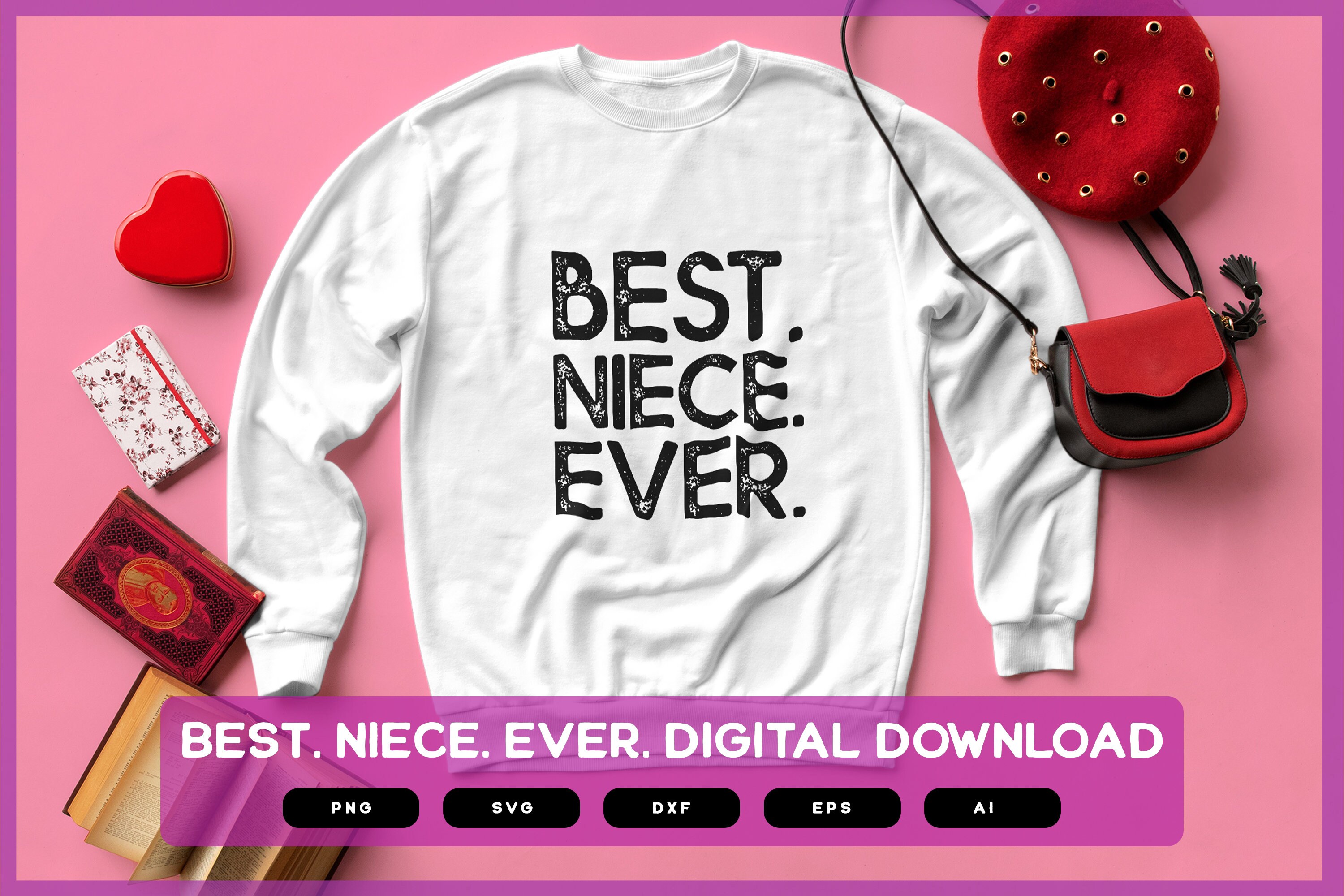 Niece Design Bundle I Love My Niece Niece SVG Niece PNG - Etsy