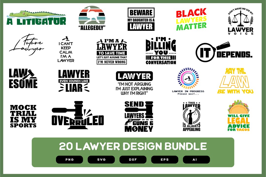 Lawyer Design Bundle | Lawyer Shirt Design Bundle | Lawyer SVG | Lawyer ...