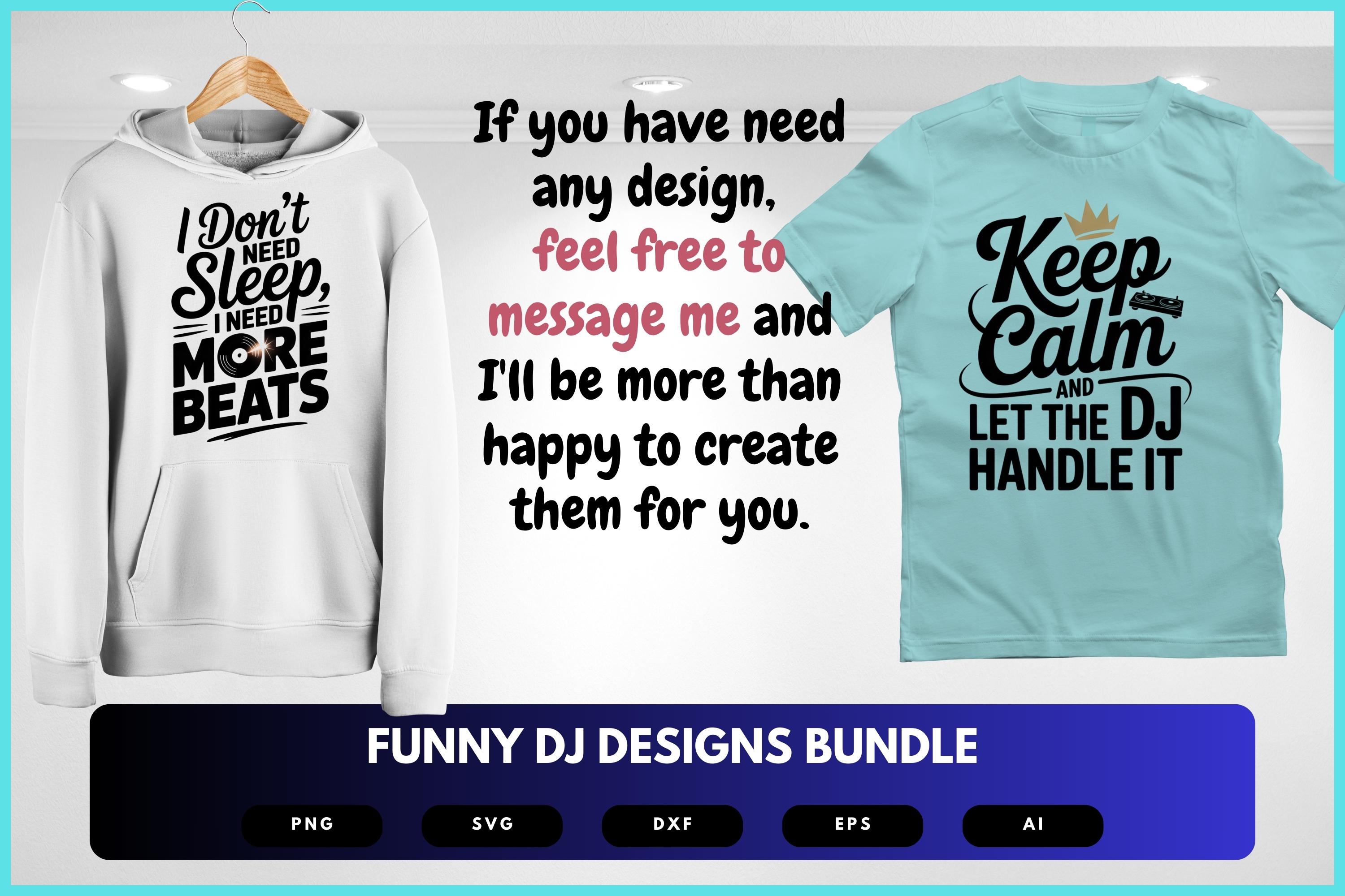 Funny DJ SVG Bundle | Hilarious Music and Party Quote Designs, DJ ...