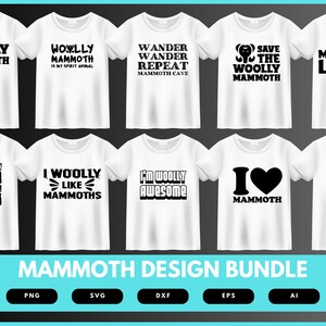 Mammoth Design Bundle | Mammoth Design Shirt POD | Mammoth Saying ...