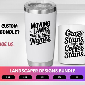 Landscaper SVG Bundle | Lawn Care Clipart, Gardening , Yard Work Quote ...