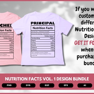 Nutrition Facts Design Bundle Volume 1 | Nutrition Facts SVG ...