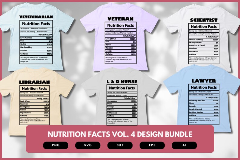 Nutrition Facts Design Bundle Volume 4 Nutrition Facts - Etsy