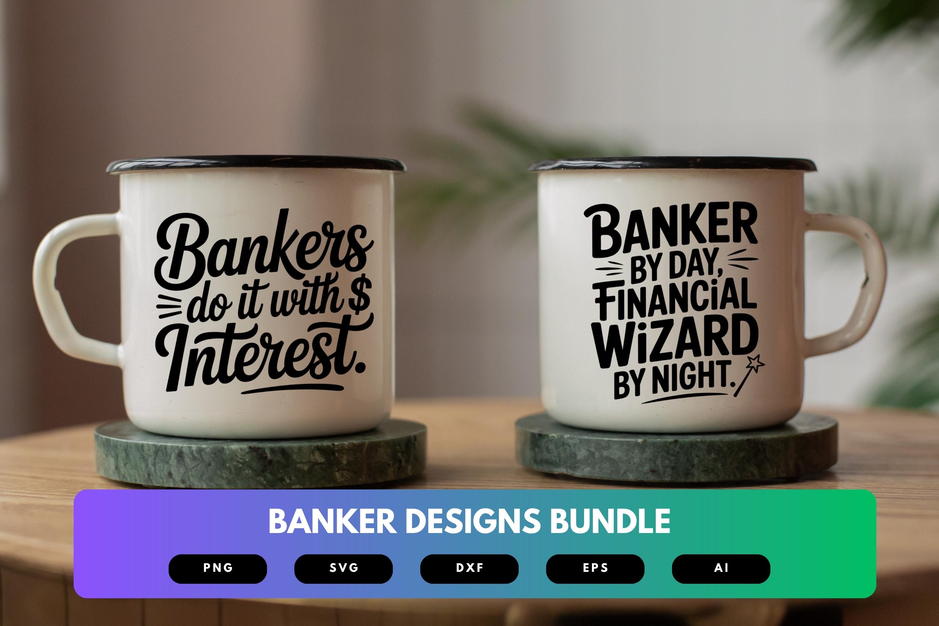 Banker SVG Bundle | Finance Clipart, Money , Banking Silhouette Cut ...
