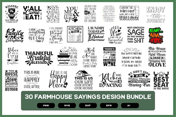 Farmhouse Sayings Farmhouse Quotes Farmhouse Sayings - Etsy