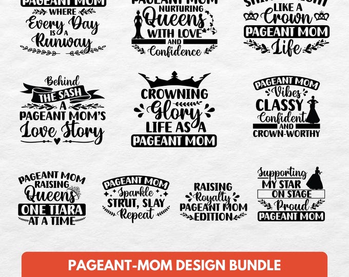 Pageant Mom SVG, Tiara SVG, Pageant Crown SVG, Beauty Queen Svg ...