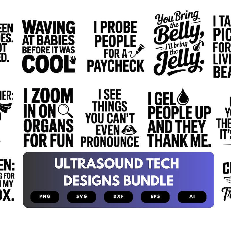 Ultrasound Svg Clipart - Etsy