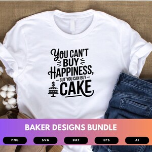 Baker SVG Bundle | Baking Clipart, Pastry Chef Silhouette Cut Files for ...