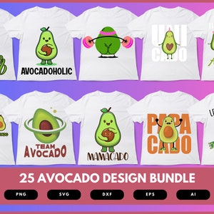 Avocado Design Bundle Avocado Shirt Avocado Mug Avocado SVG Avocado PNG ...