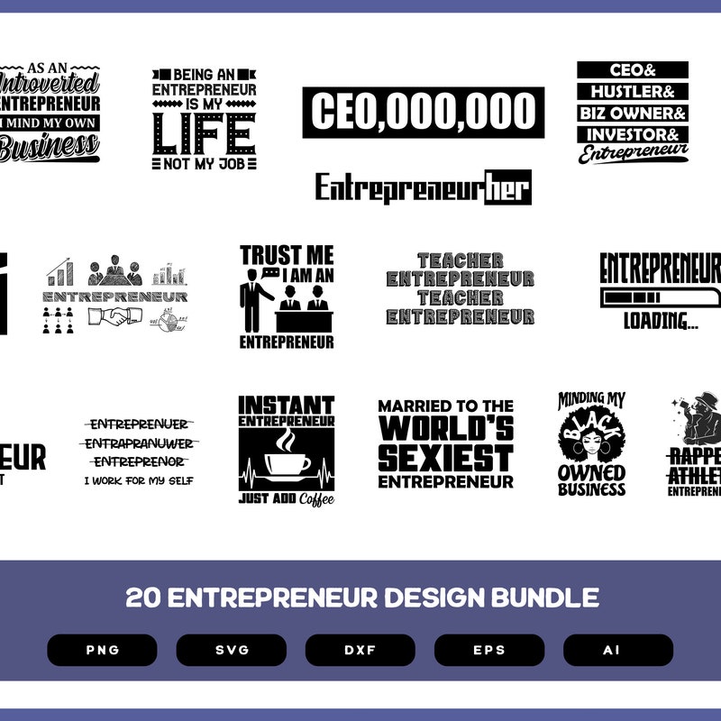 Entrepreneur Svg - Etsy