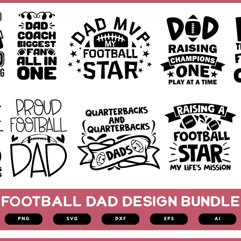 Football Dad Png - Etsy