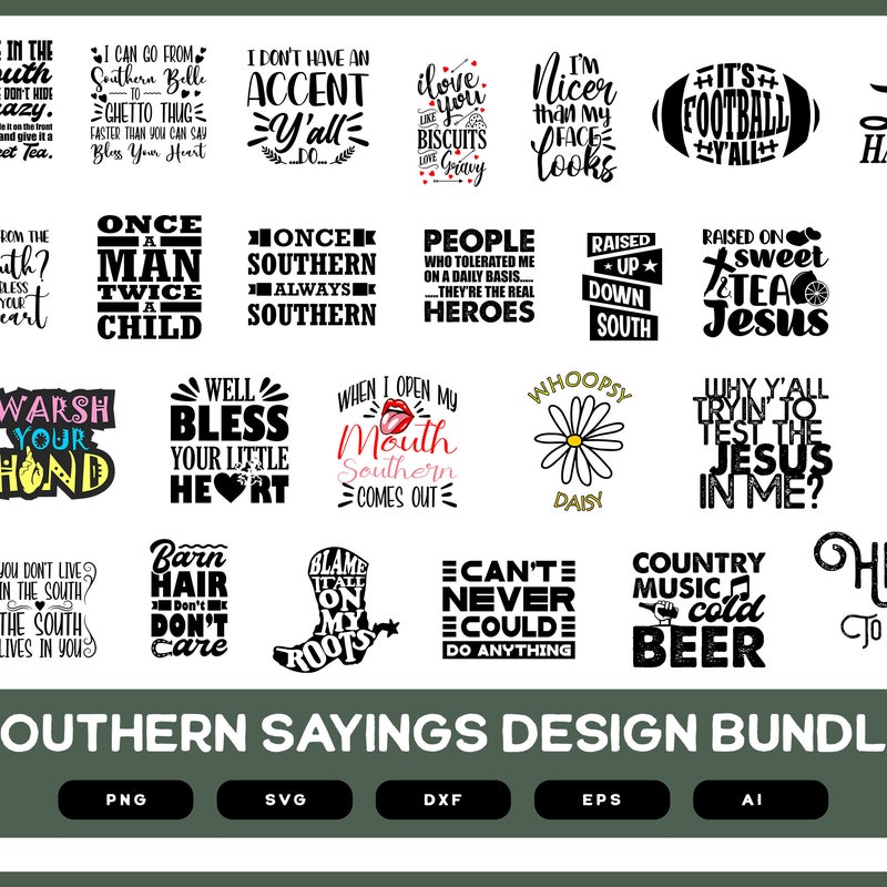 Southern Sayings Svg - Etsy