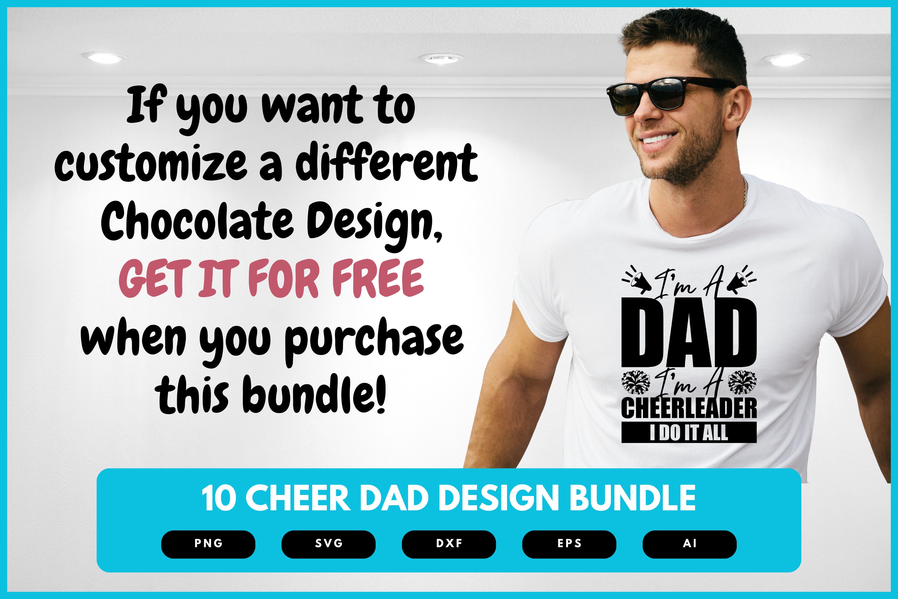 Cheer Dad Design Bundle | Cheer Dad SVG | Cheer Game Shirts | Proud Dad ...