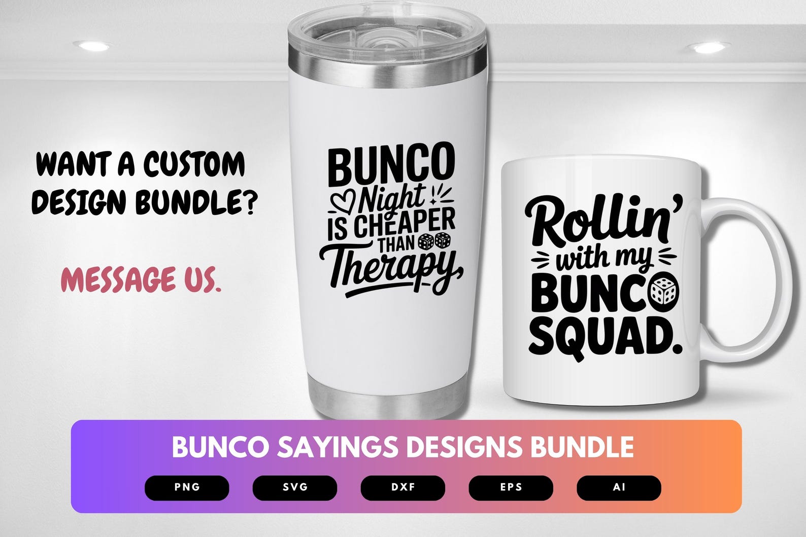 Bunco SVG Bundle | Funny Dice Game Sayings, Party Clipart & Cricut Cut ...