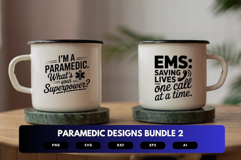 Paramedic SVG Bundle | EMT Clipart, First Responder Silhouette Cut ...
