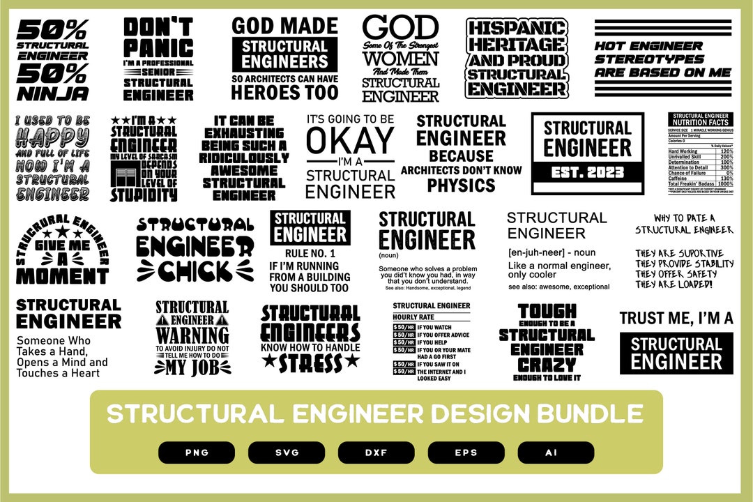Structural Engineer Design Bundle | Engineer Design | Structural ...