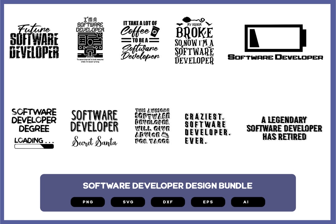 Software Developer Design Bundle | Software Developer Shirt | Funny ...