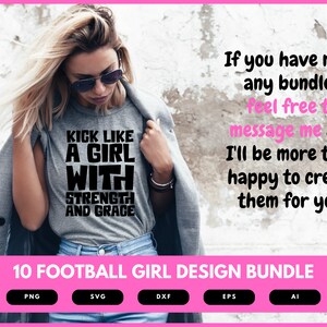 Football Girl SVG Design Bundle Football Girl SVG Football Girl ...