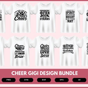 Cheer Gigi Design Bundle | Cheer Gigi SVG | Cheer Gigi Shirts | Cheer ...