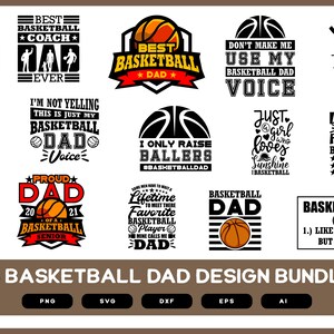 Basketball Dad Design Bundle Basketball Dad Basketball Dad - Etsy