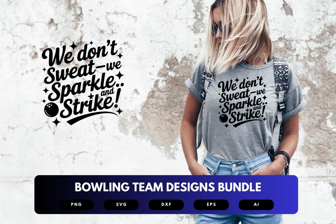 Bowling Team SVG Bundle | Team Spirit Clipart, League Silhouette Cut ...