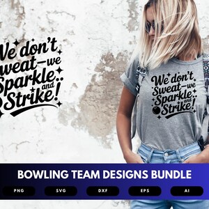 Bowling Team SVG Bundle | Team Spirit Clipart, League Silhouette Cut ...