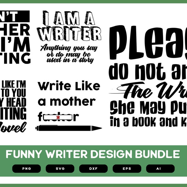 Writer Svg - Etsy