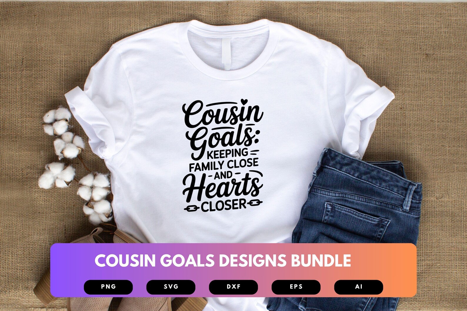 Cousin Goals SVG Bundle | Matching Family Clipart, Fun Cousin ...