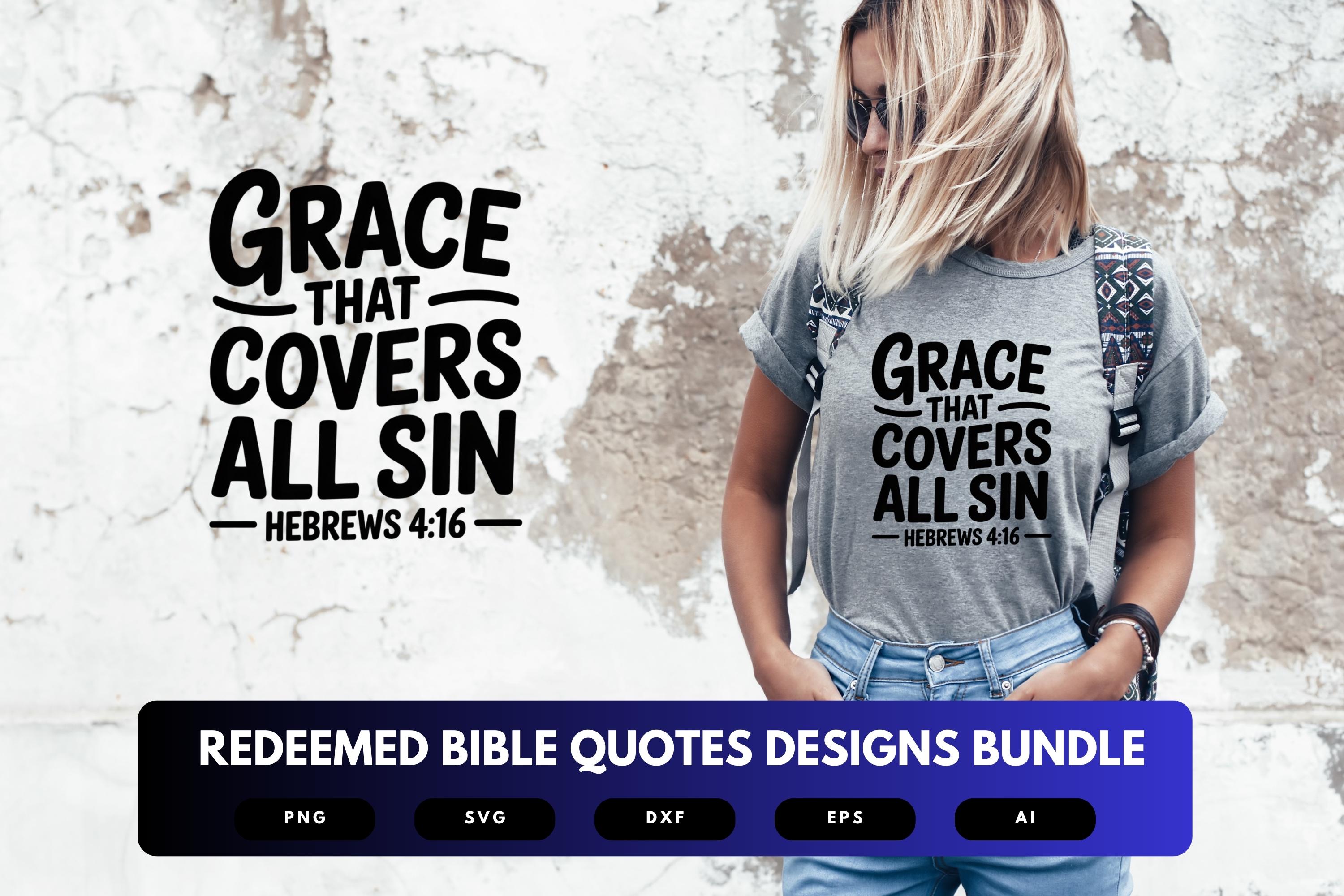 Redeemed SVG Bundle | Bible Verse Cut Files, Christian Inspirational ...