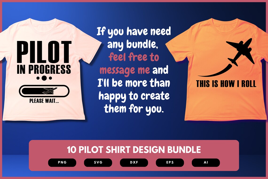 Pilot Shirt Design Bundle | Pilot Shirt SVG | Pilot PNG | Pilot Funny ...