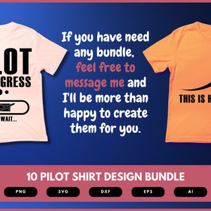Pilot Shirt Design Bundle | Pilot Shirt SVG | Pilot PNG | Pilot Funny ...