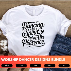 Worship Dancer SVG Bundle | Praise Dance Clipart, Christian Dance Cut ...