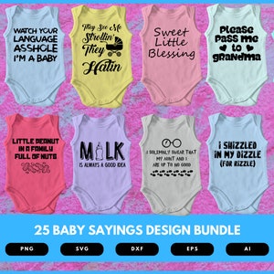25 Baby Sayings Design Bundle Baby Sayings Shirt Baby Sayings Design ...