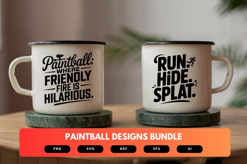 Paintball SVG Bundle | Tactical Sports Clipart, Paintball Gear Designs ...