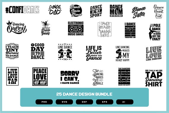 Dance Design Bundle Dance Shirt Design Dancing Shirt - Etsy