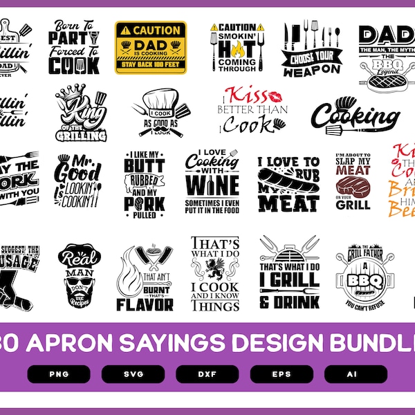 Apron Designs Svg - Etsy