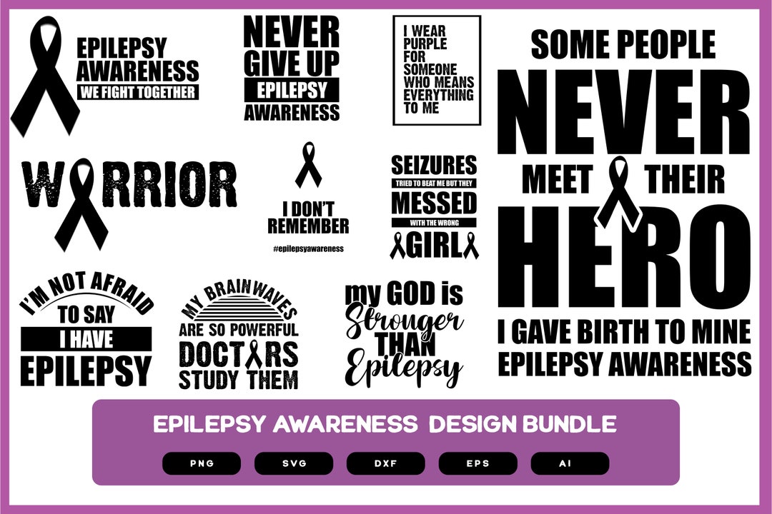 Epilepsy Awareness Design Bundle Epilepsy Design Epilepsy - Etsy