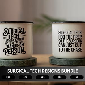 Surgical Tech SVG Bundle | Operating Room Quotes, Scrub Life Clipart ...