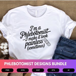 Phlebotomist SVG Bundle | Blood Draw Medical Clipart, Healthcare Cut ...