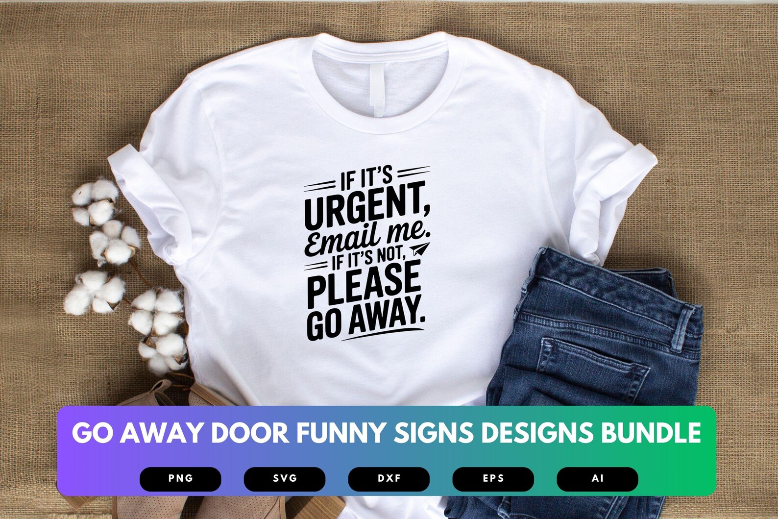 Go Away Door SVG Bundle | Funny Door Signs Cut Files for Cricut ...
