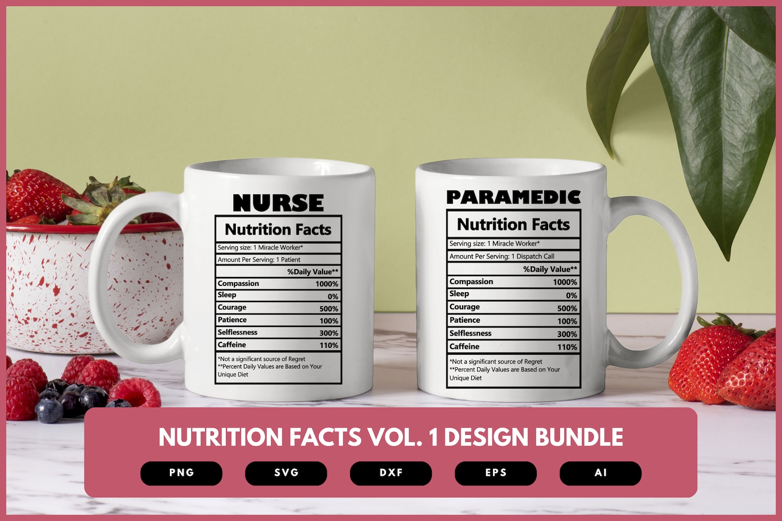Nutrition Facts Design Bundle Volume 1 Nutrition Facts SVG Profession ...