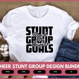 Cheer Stunt Group SVG Design Bundle | Cheer Stunt SVG | Cheer Stunt ...